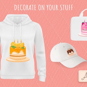 Digital Clip Art Cute Birthday Cake Delicious Taste - Etsy