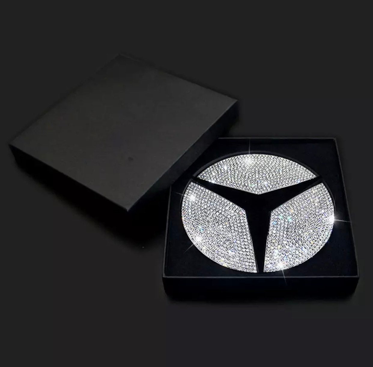 Bling Diamond Front Emblem Logo Decal Decoration for Mercedes | Etsy