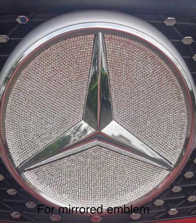 Rhinestone Bling Car Emblemsmercedes Benz 3D Emblem.only - Etsy