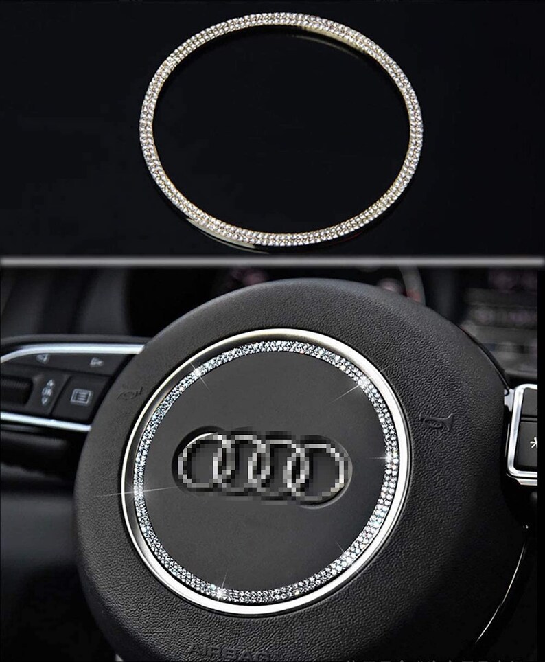 Rhinestone Steering Wheel Logo Bling Car Crystal Emblem - Etsy