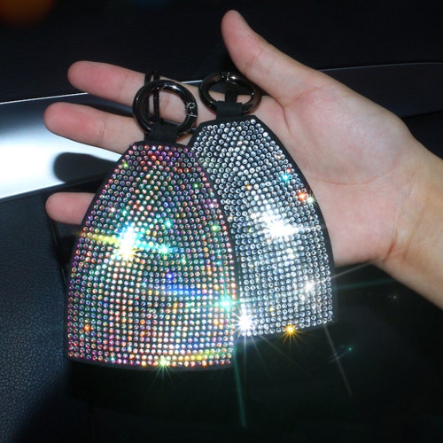 Rhinestone Car Keychain Case Luxury Diamond Lady Key Wallet - Etsy