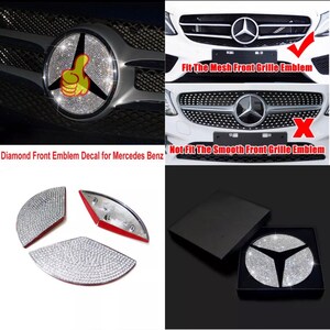 Rhinestone Bling Car Emblems,mercedes Benz 3D Emblem.only Nissan, H ...