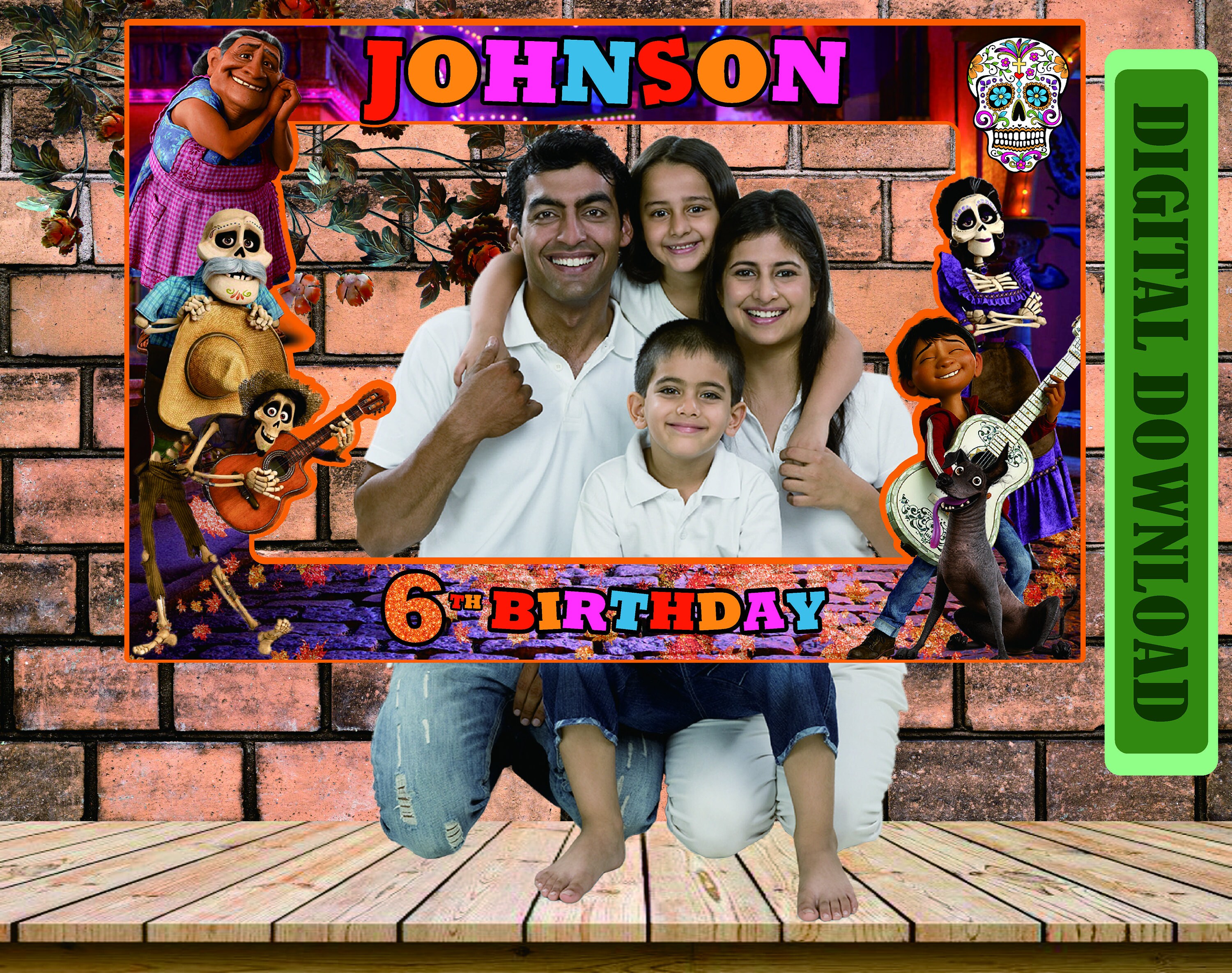 Coco Photo Booth Frame Coco Birthday Prop Coco Frame Coco | Etsy