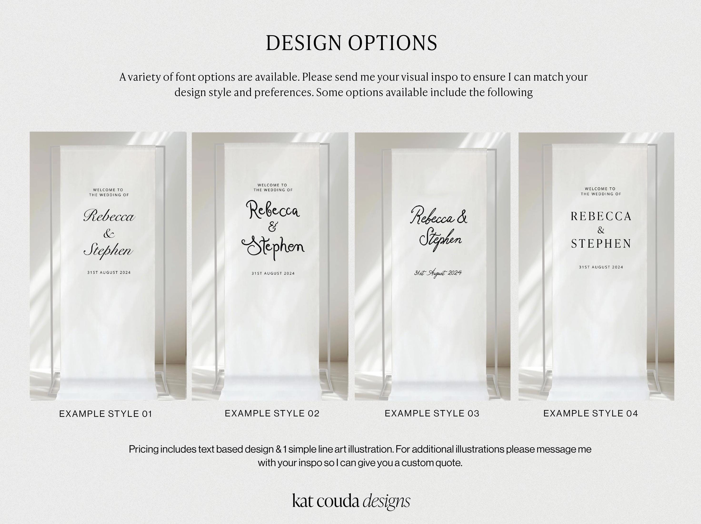 Custom Fabric Wedding Welcome Sign | Engagement | Hens | Cotton Sign ...