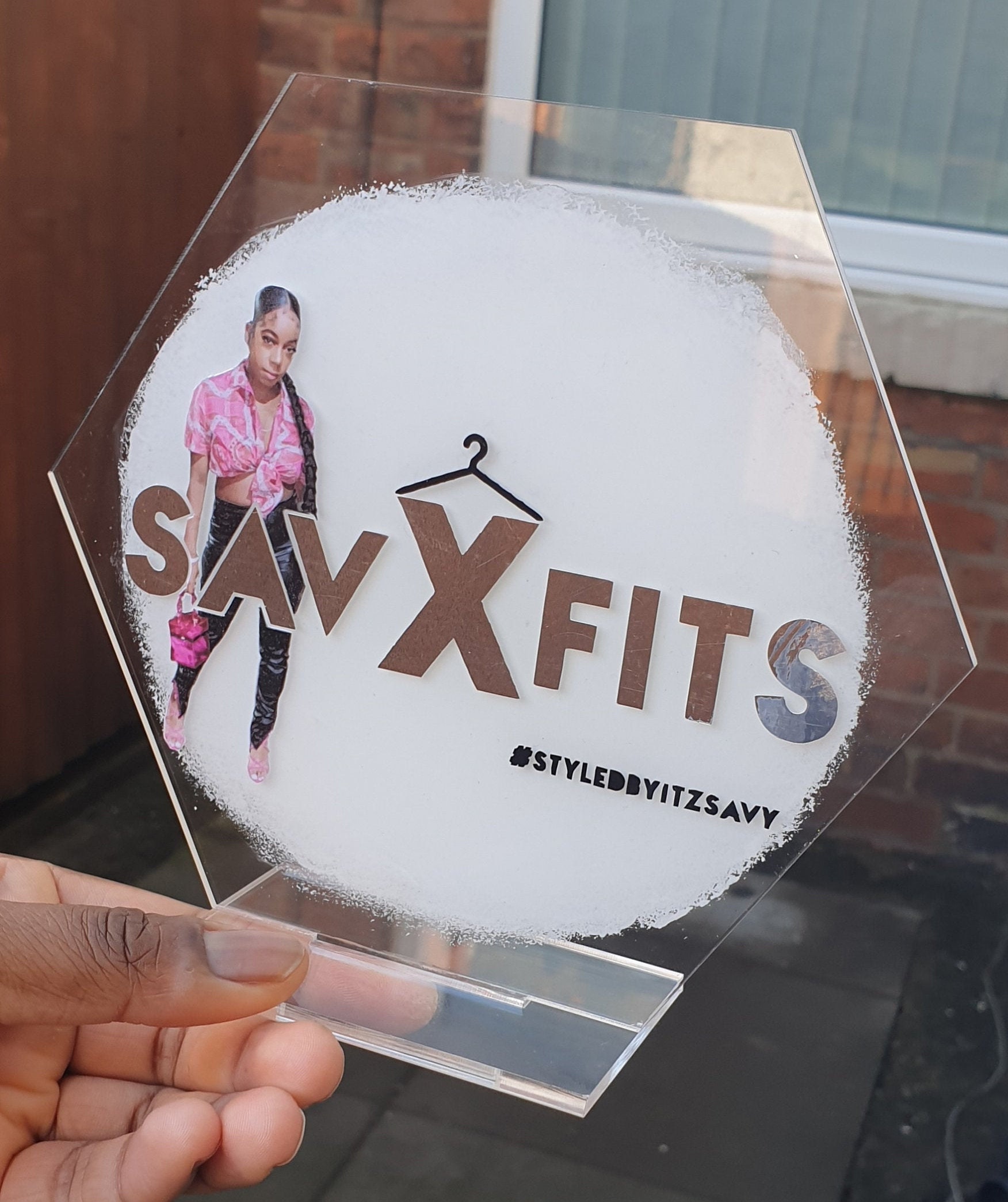 Custom Hand-finished Acrylic Business Logo Sign With Stand - Etsy UK