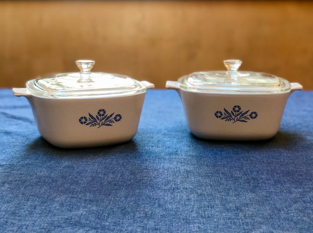 CORNING WARE Dish Set of 2 1 3/4 Qt Pans With Lids - Etsy