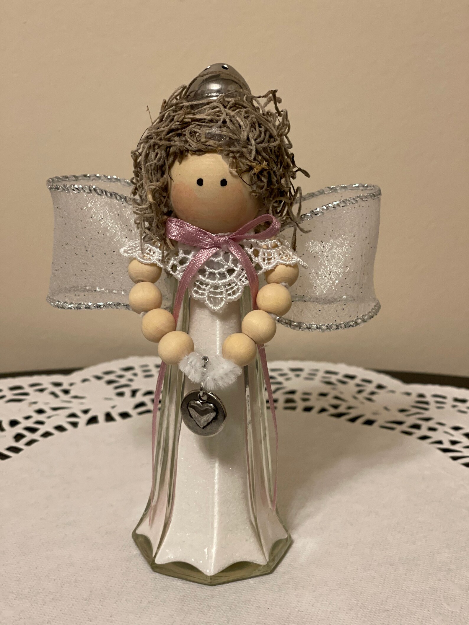 Handmade Glass Salt Shaker Angel / Guardian Angel/victorian Angel/salt ...