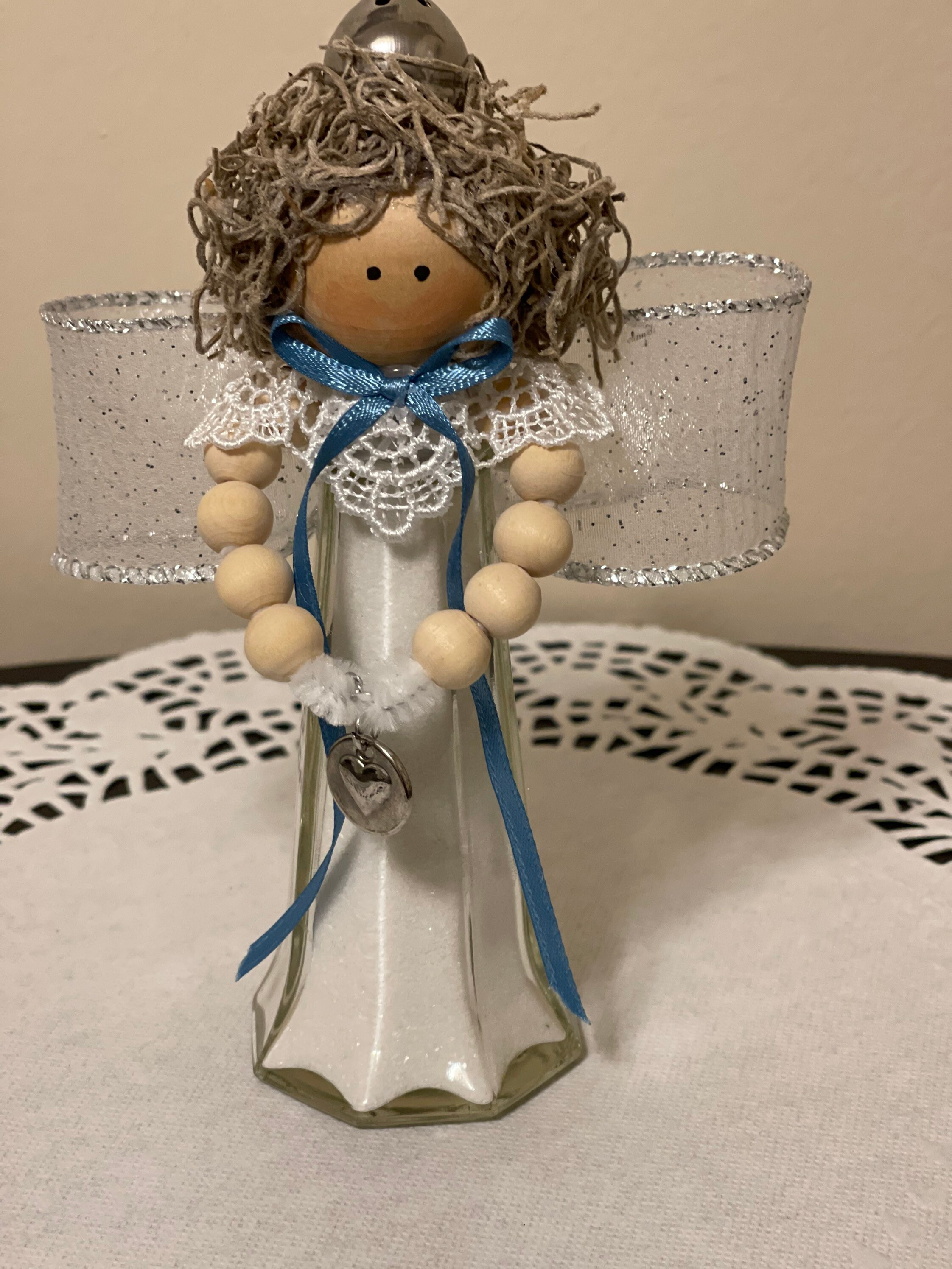 Handmade Glass Salt Shaker Angel / Guardian Angel/victorian Angel/salt ...