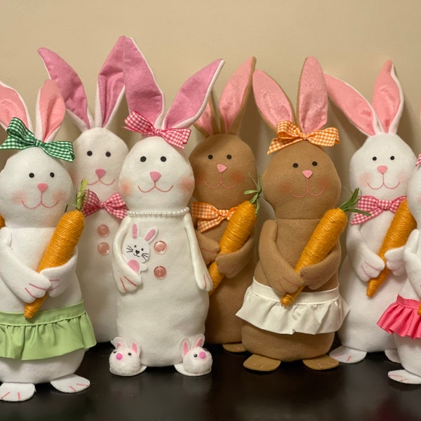 Easter Bunny Plush - Etsy