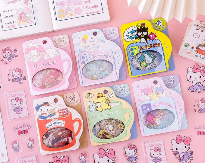 24PCS Sanrio Stickers New Design/ Sanrio Characters Stickers - Etsy