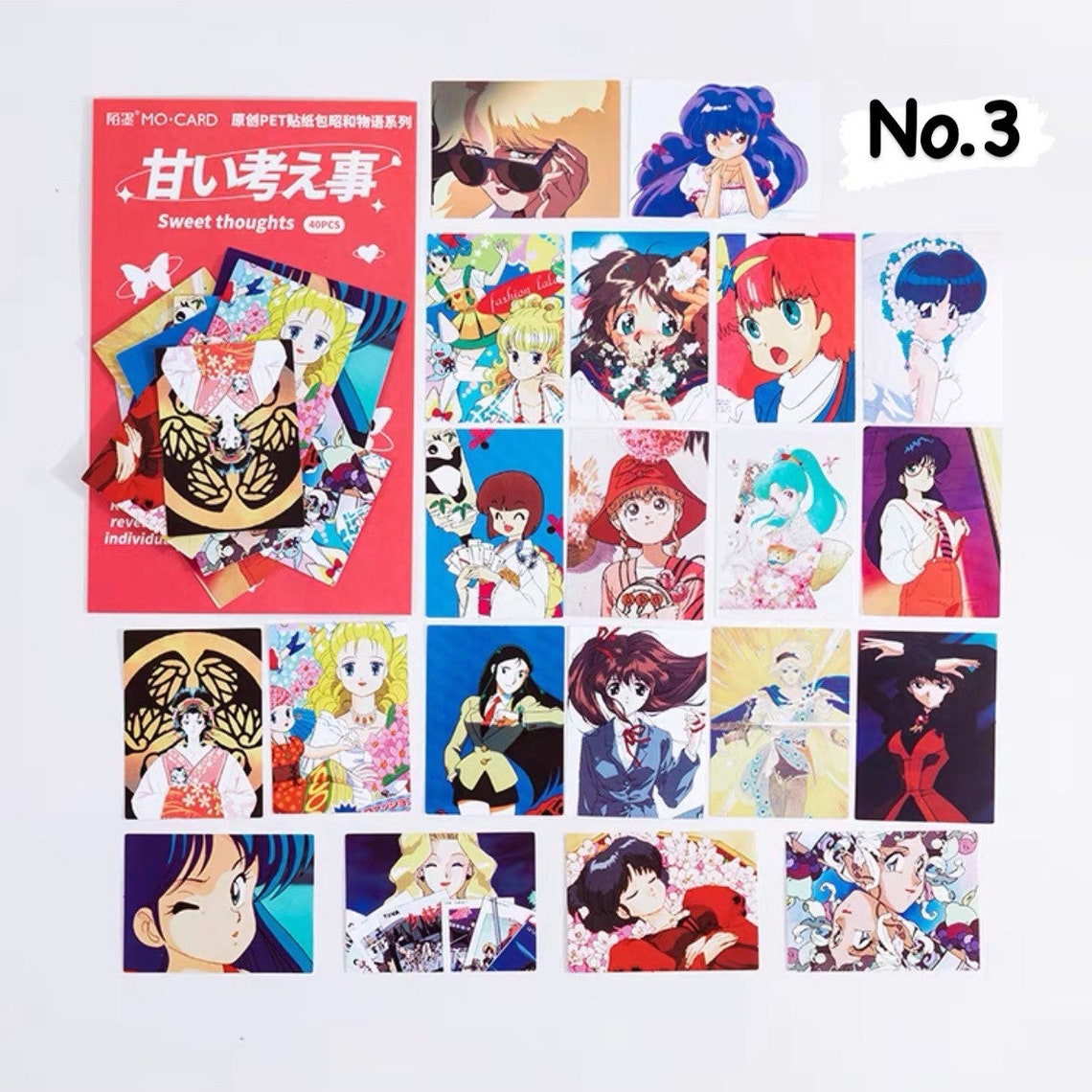 40pcs Anime Sticker Pack Kawaii Japanese Girls Stickers Etsy