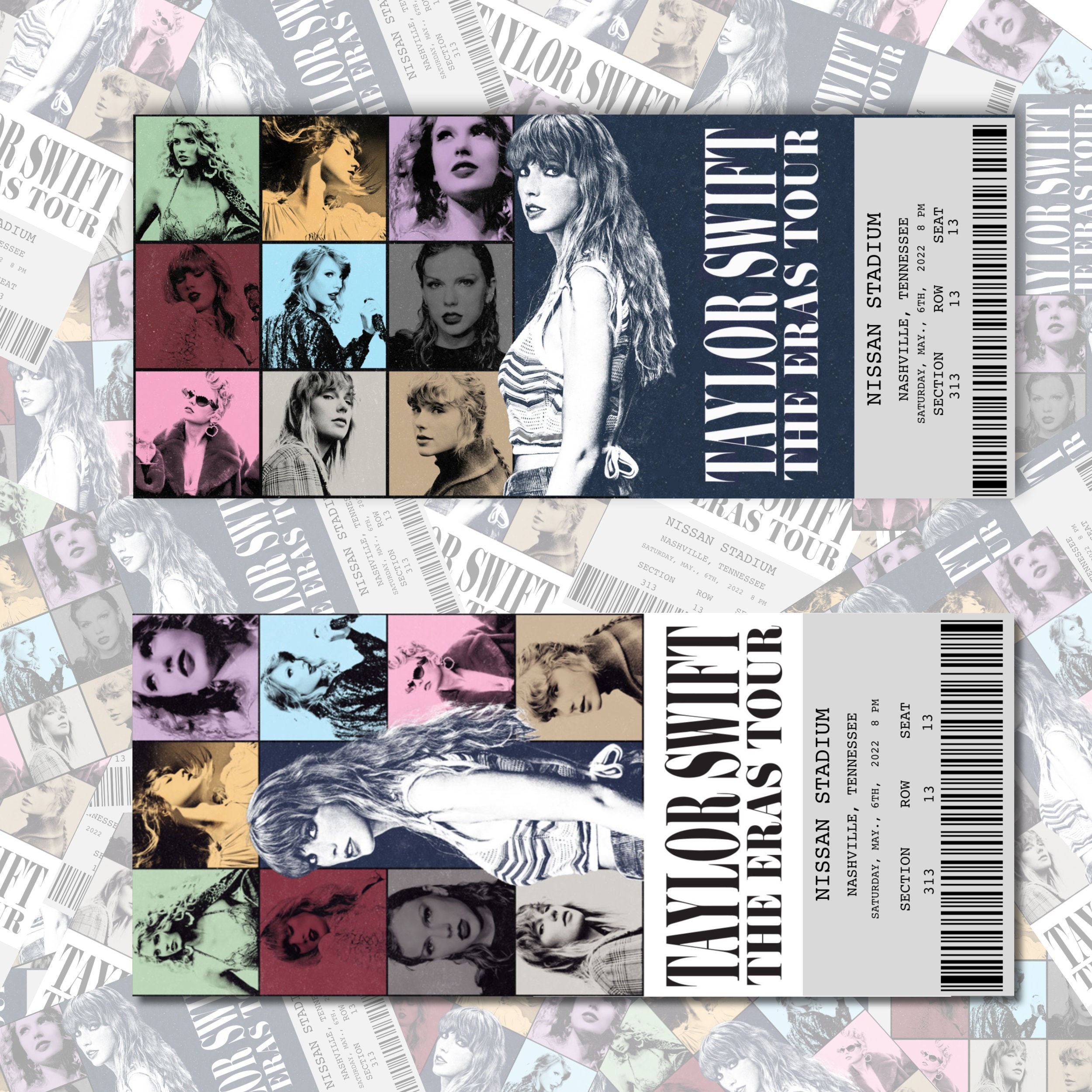 Taylor Swift Eras Tour Inspired Commemorative Ticket Png Svg - Etsy