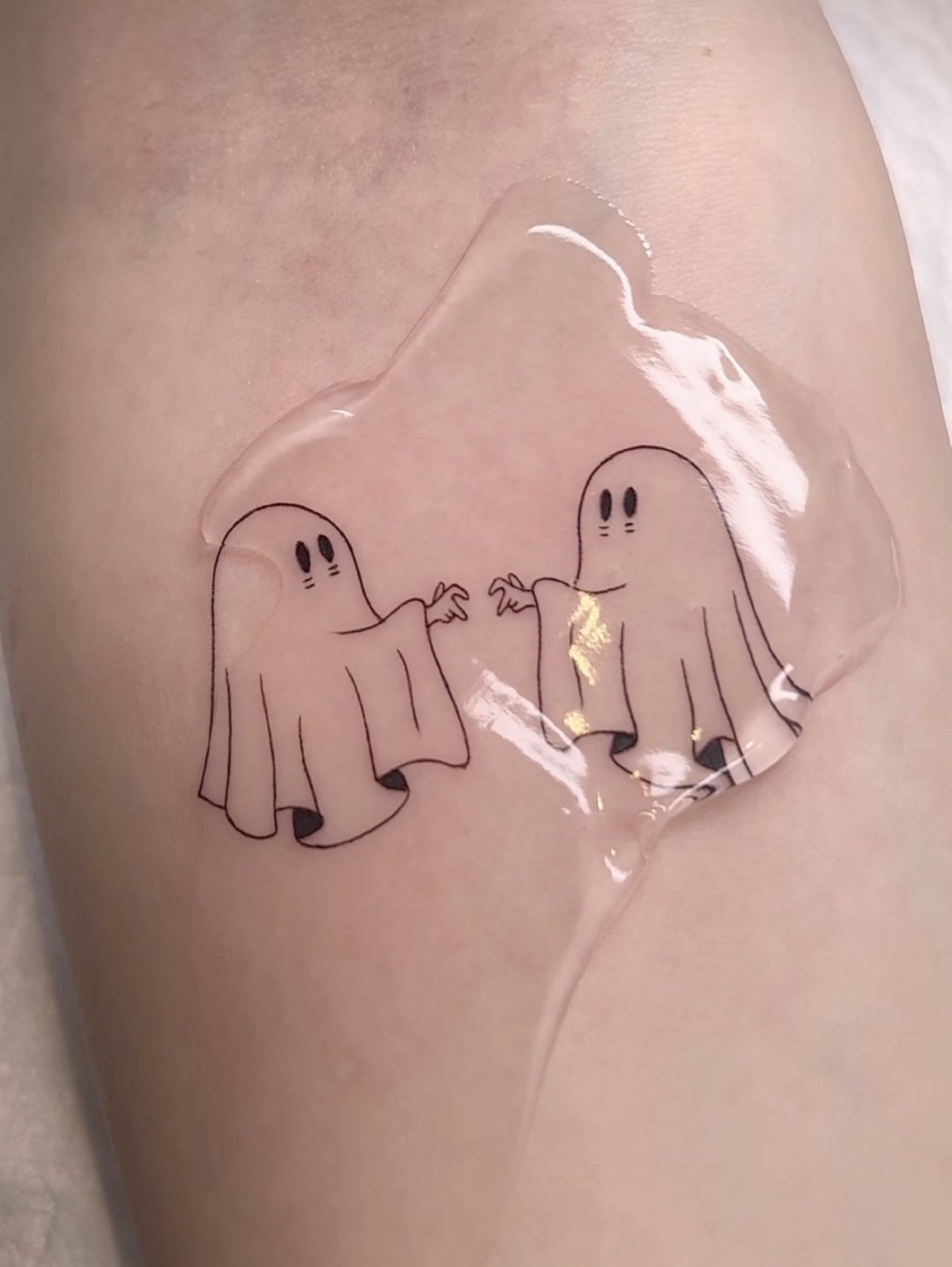 Cute Ghost Temporary Tattoo Festival Tattoo Fake Tattoo - Etsy Australia
