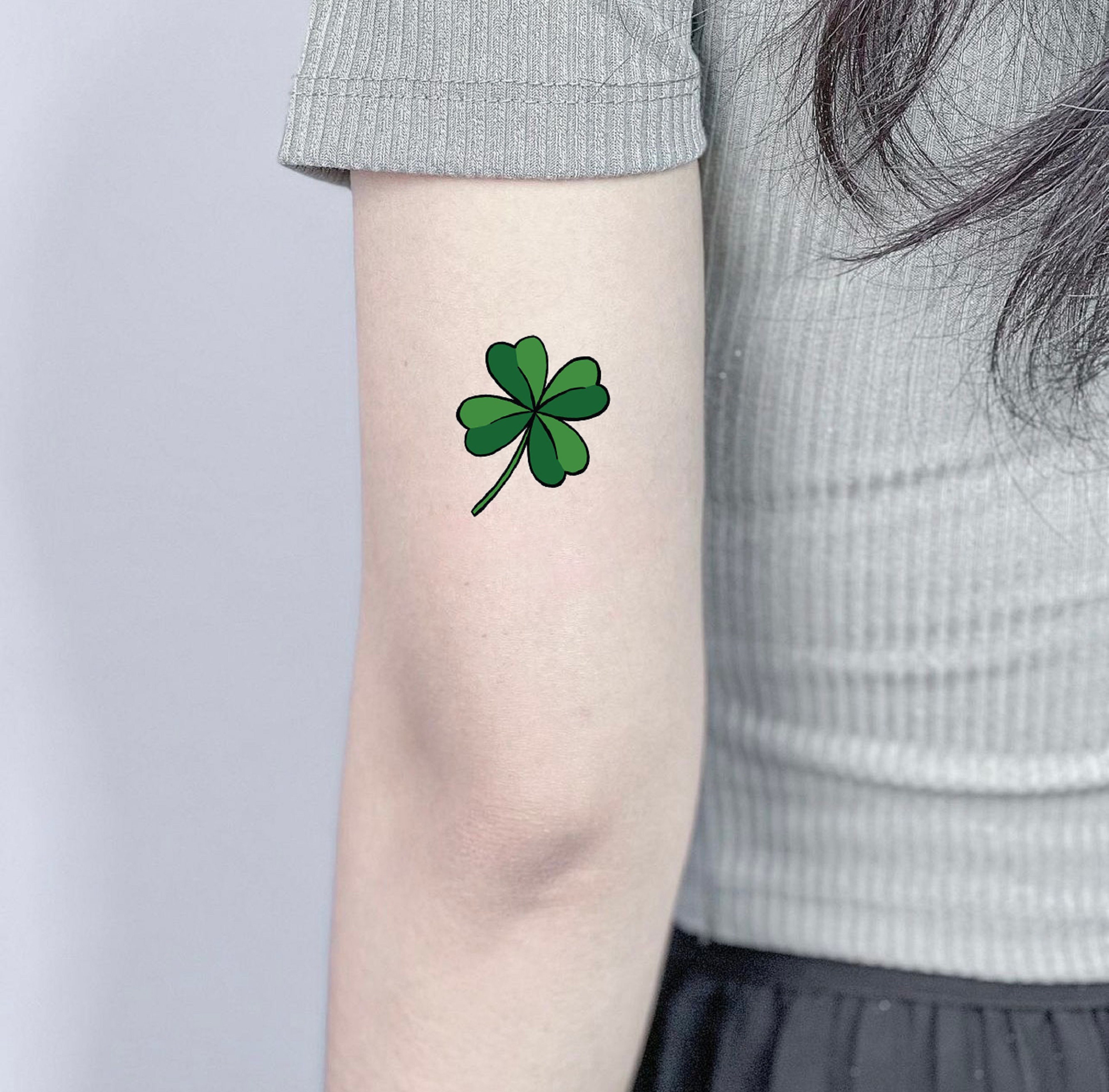Realistic Shamrock Tattoo