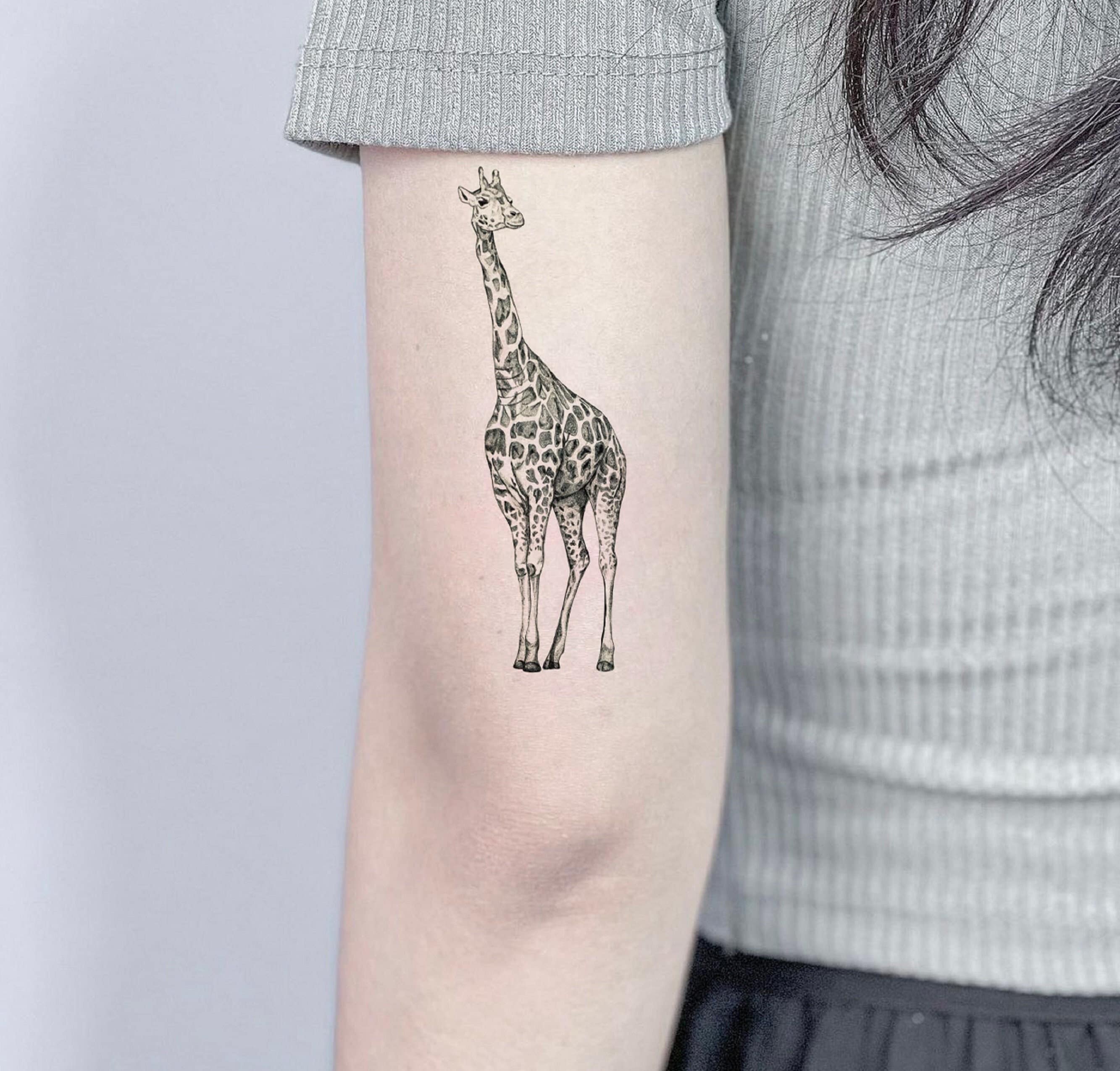 Simple Giraffe Tattoo