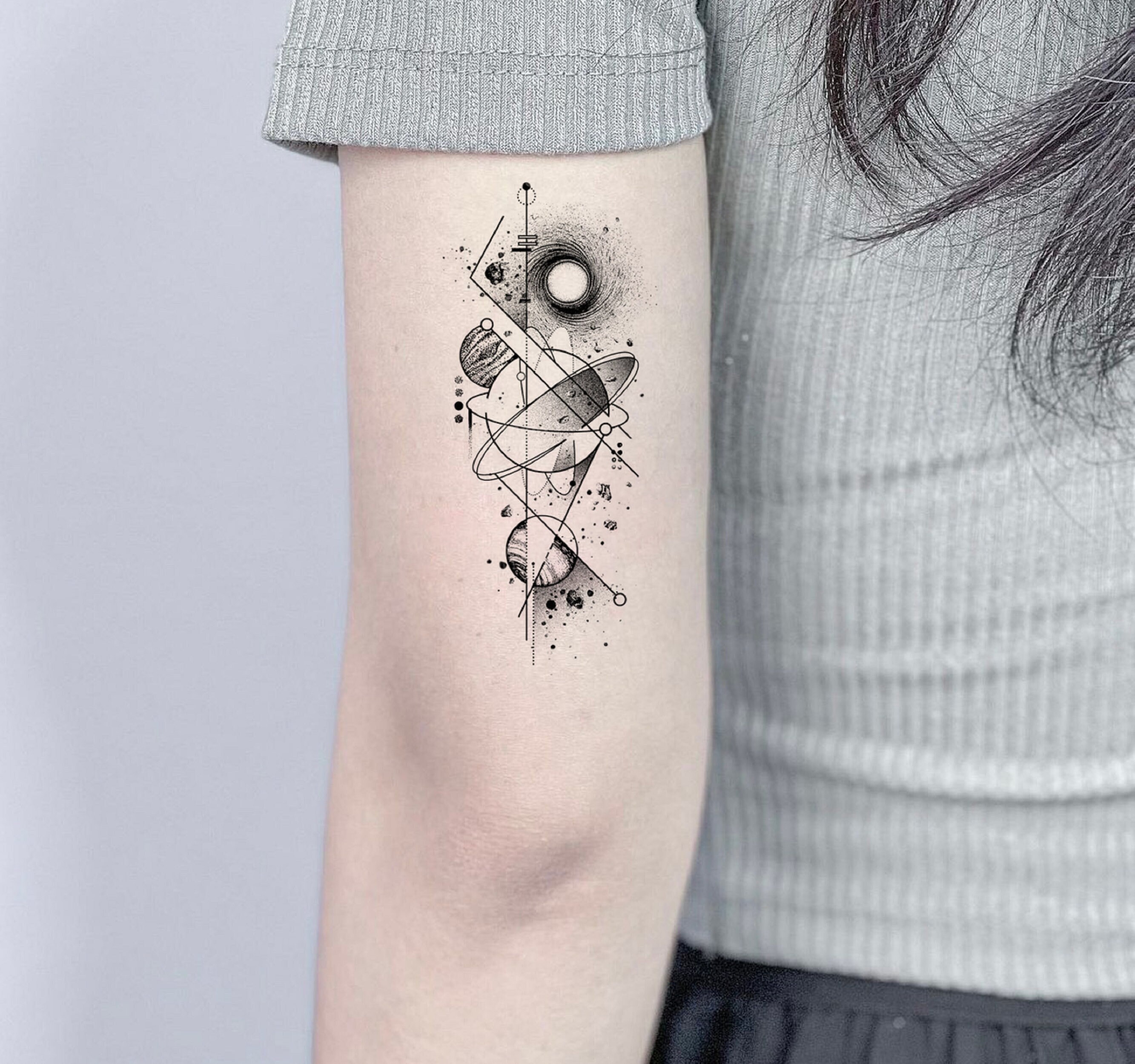 Solar System Sleeve Tattoos For Men