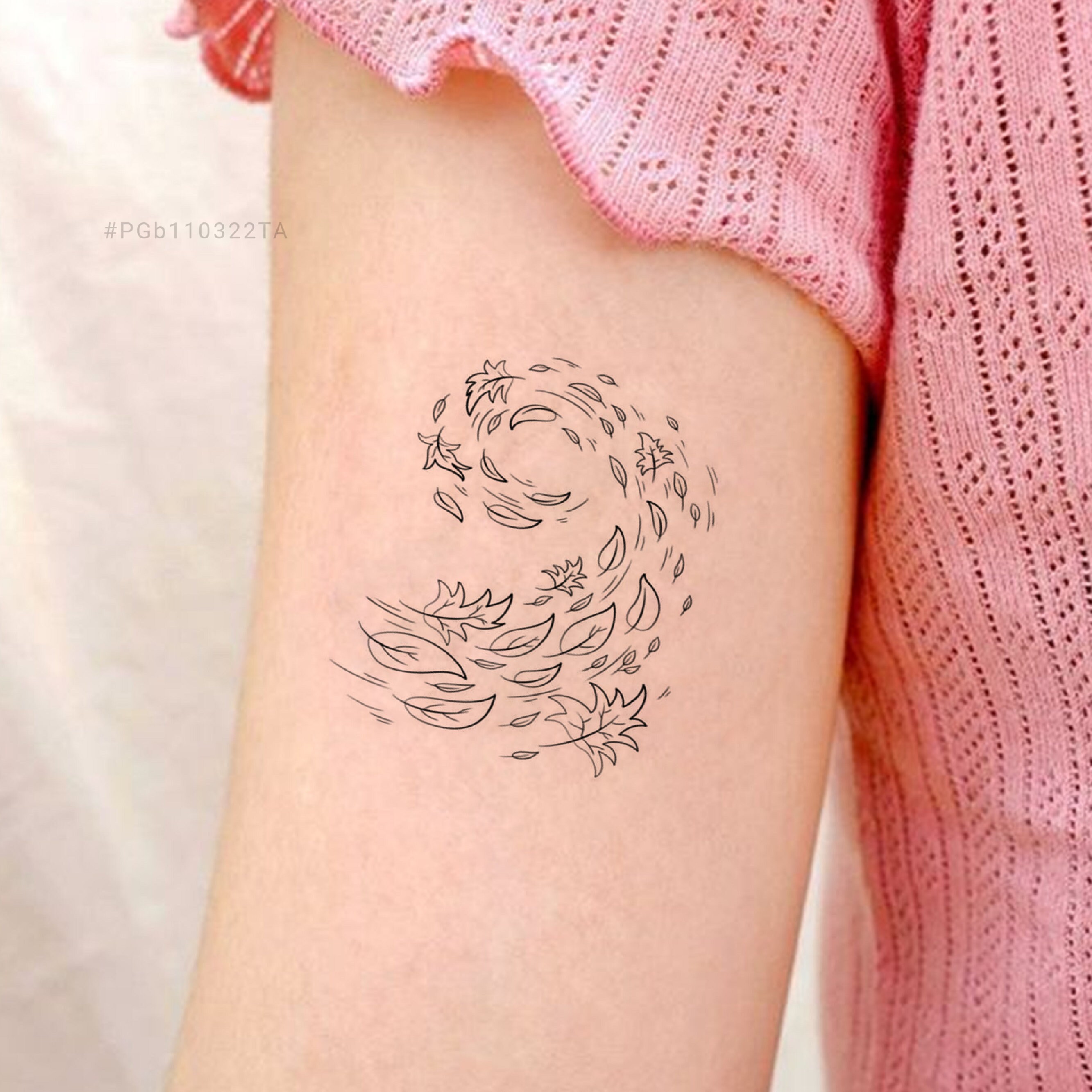 Japanese Wind Swirl Tattoo