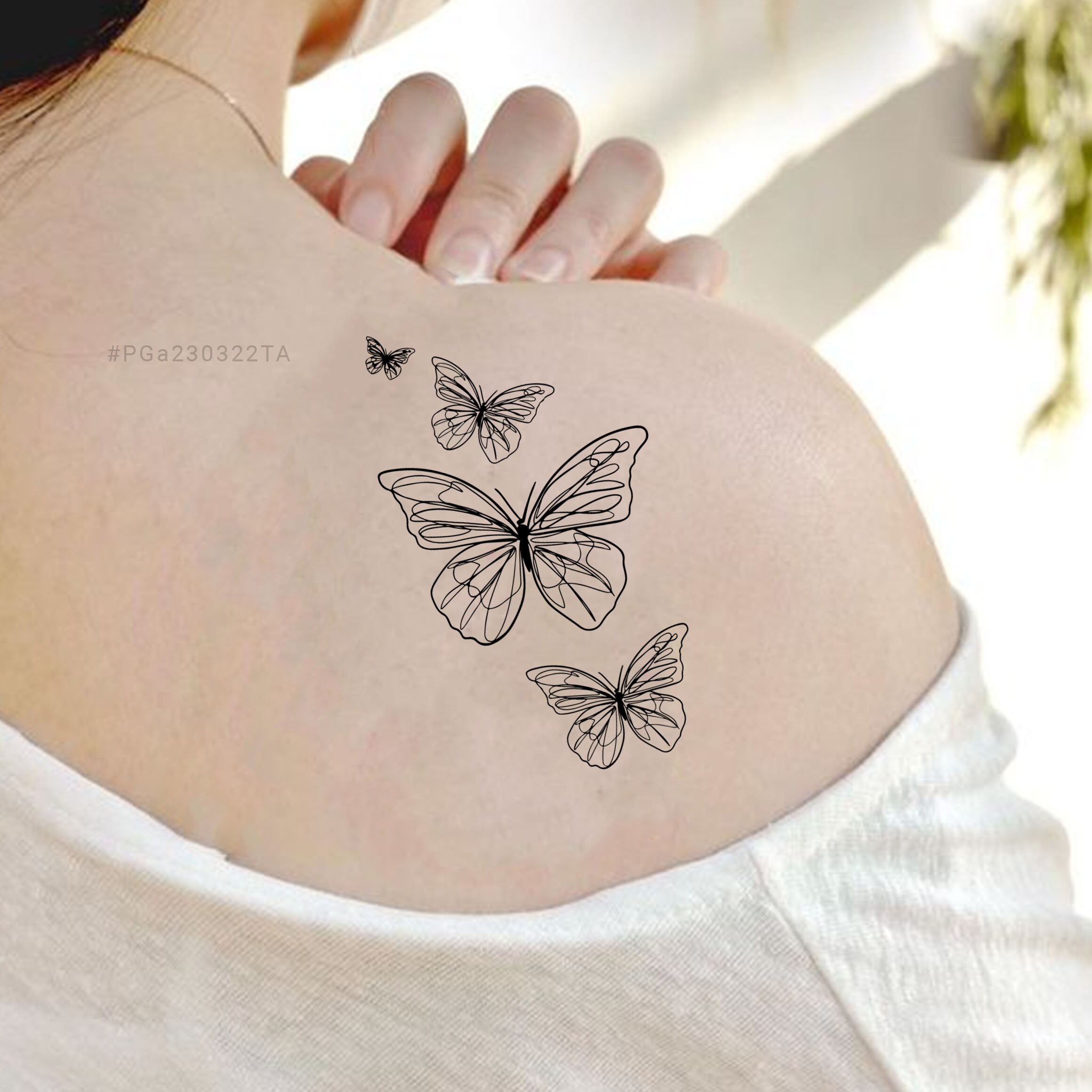 Butterfly Flying Tattoos On Shoulder