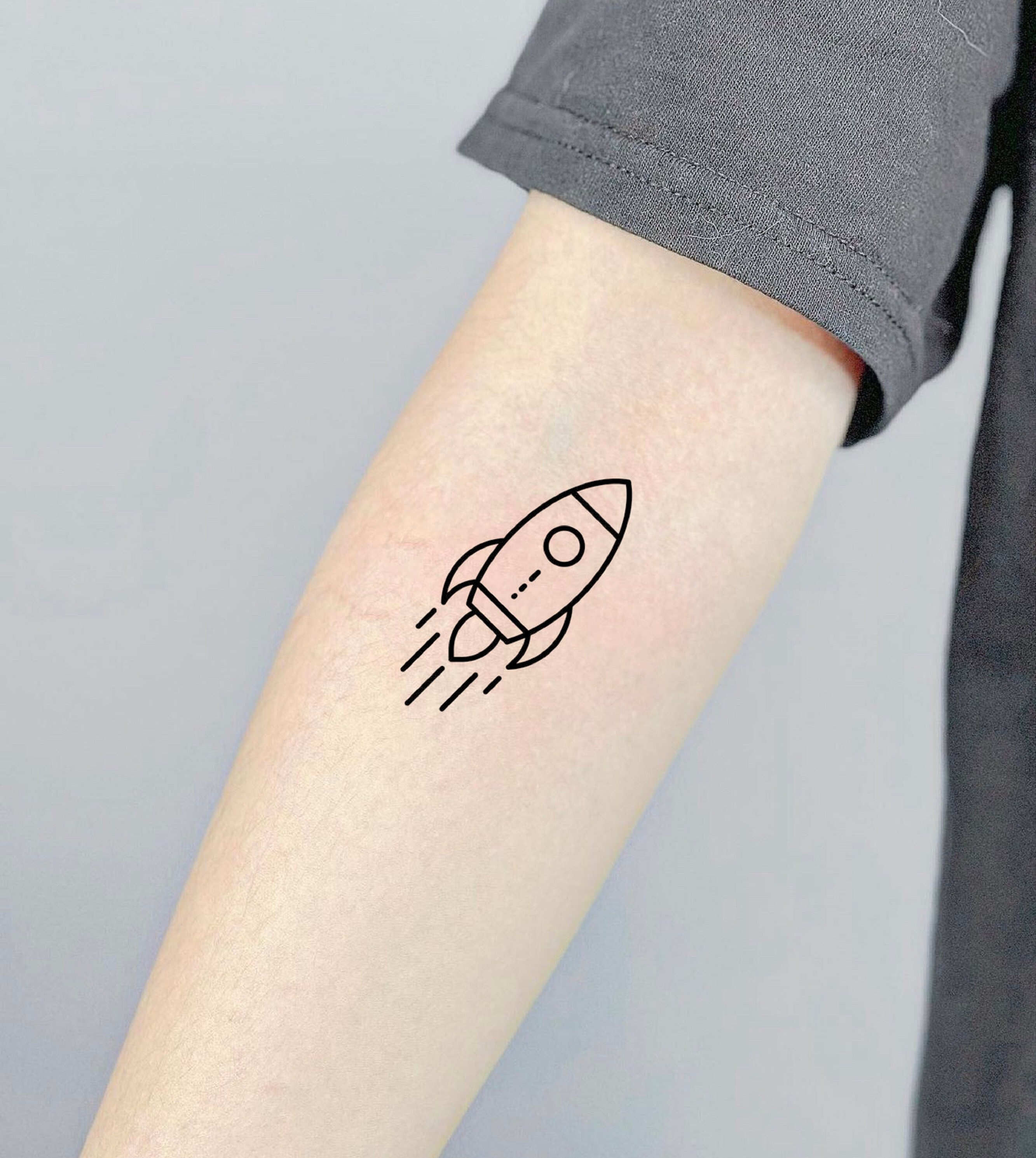 Simple Rocket Tattoo