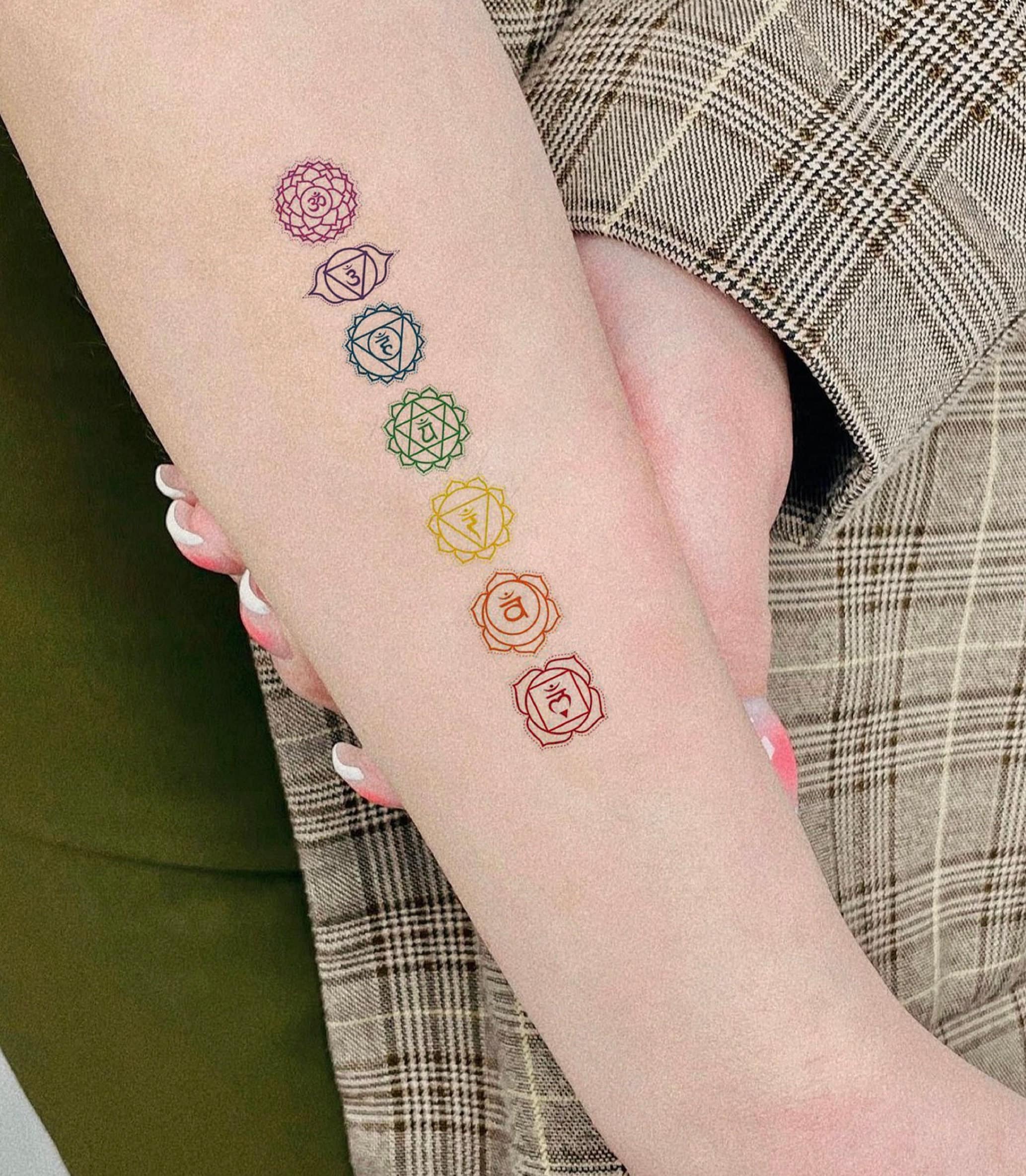 Chakra Tree Tattoo
