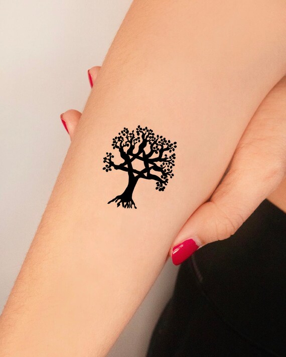 Tree Tattoo Neck