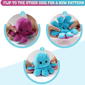 Reversible Inside Out Octopus Plush Stuffed Animals Double | Etsy