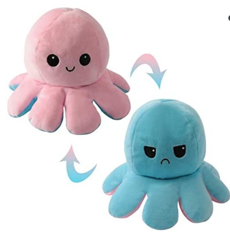 Reversible Inside Out Octopus Plush Stuffed Animals Double | Etsy