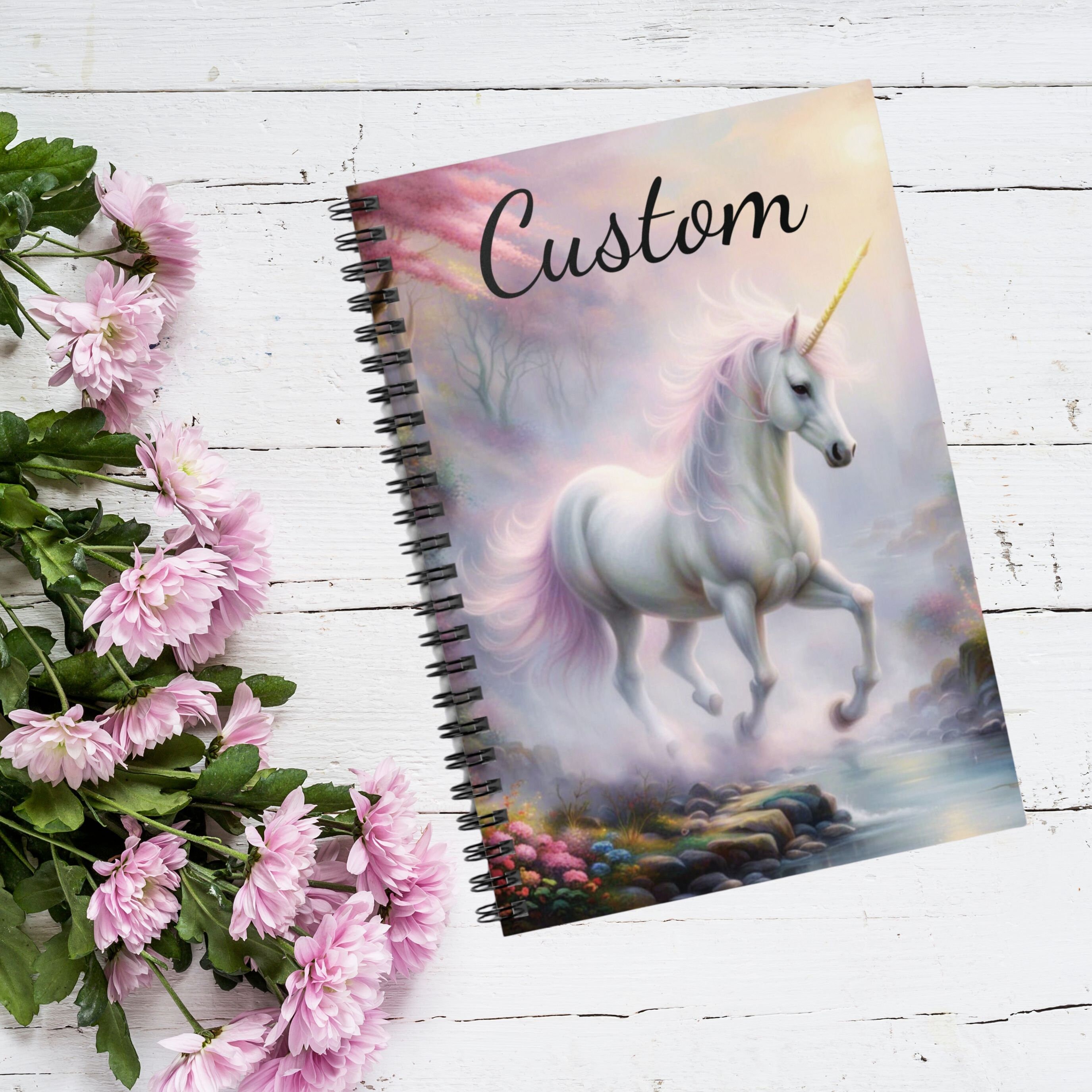 Personalized Magic Unicorn Spiral Notebook: Custom Journal - Etsy