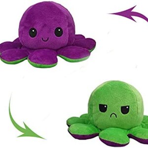 Reversible Inside Out Octopus Plush Stuffed Animals Double | Etsy
