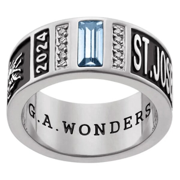 Sterling Silver Men Class Rings - Etsy