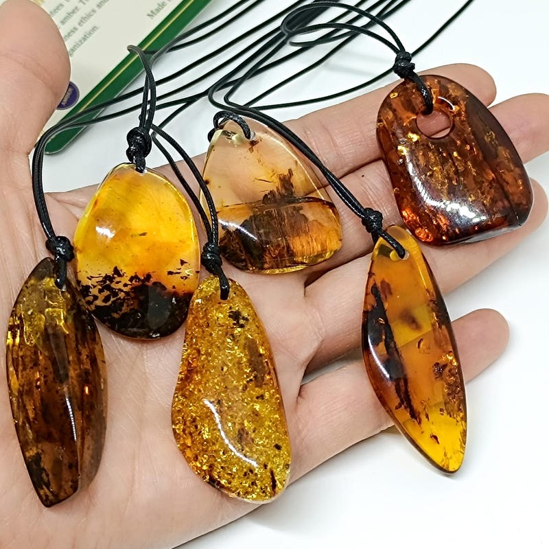 Amber Pendant - Etsy