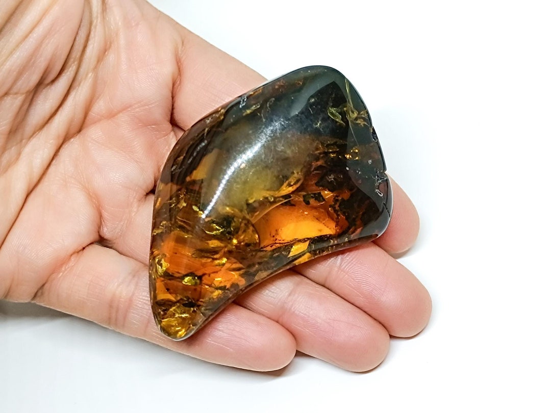 Large Amber Stone, Natural Amber Stone, Unique Shape Amber, Polished ...