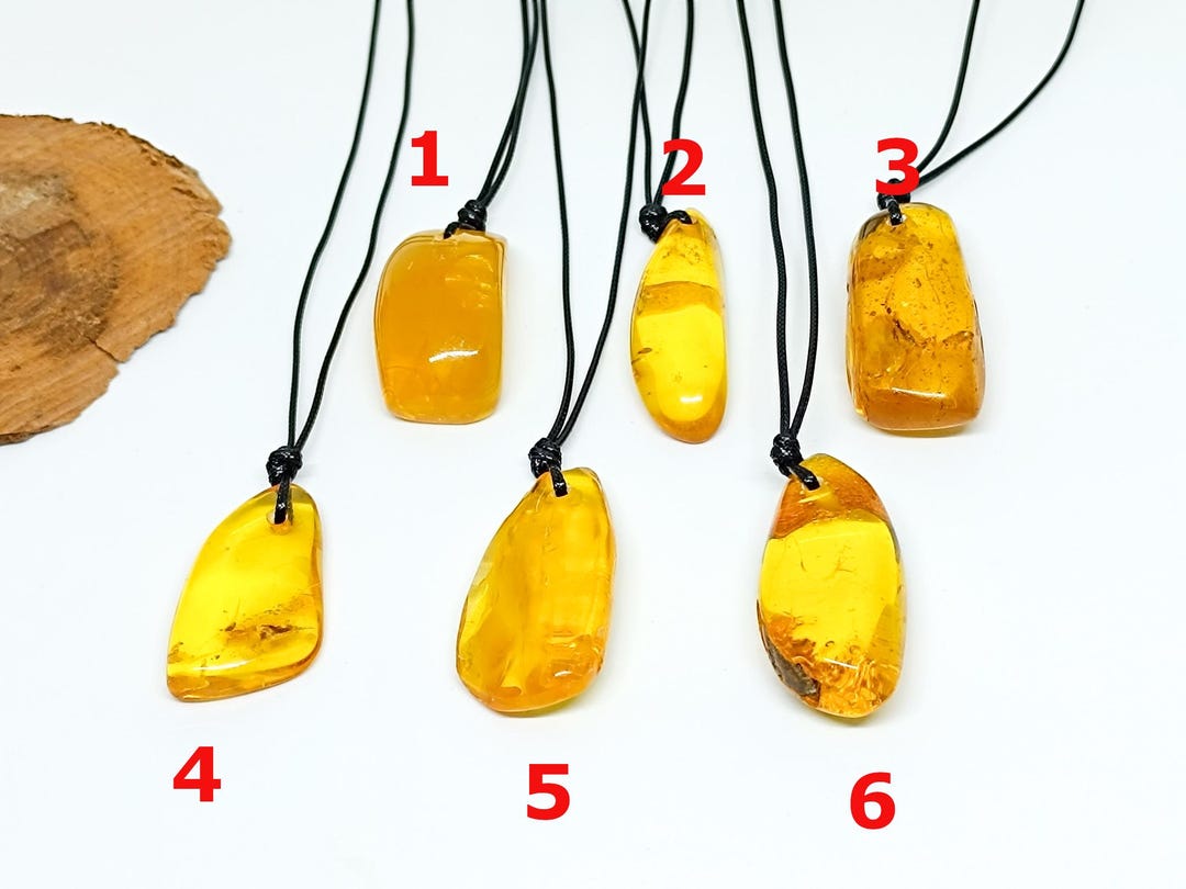 Raw Real Natural Baltic Amber Pendant, Genuine Amber Pendant With ...