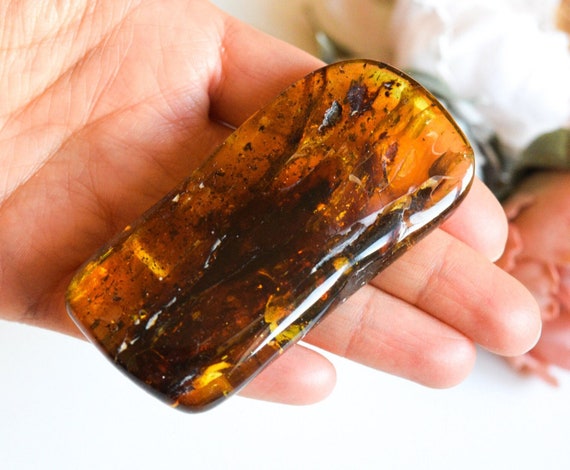 Large Amber Stone Natural Amber Stone Unique Shape Amber | Etsy