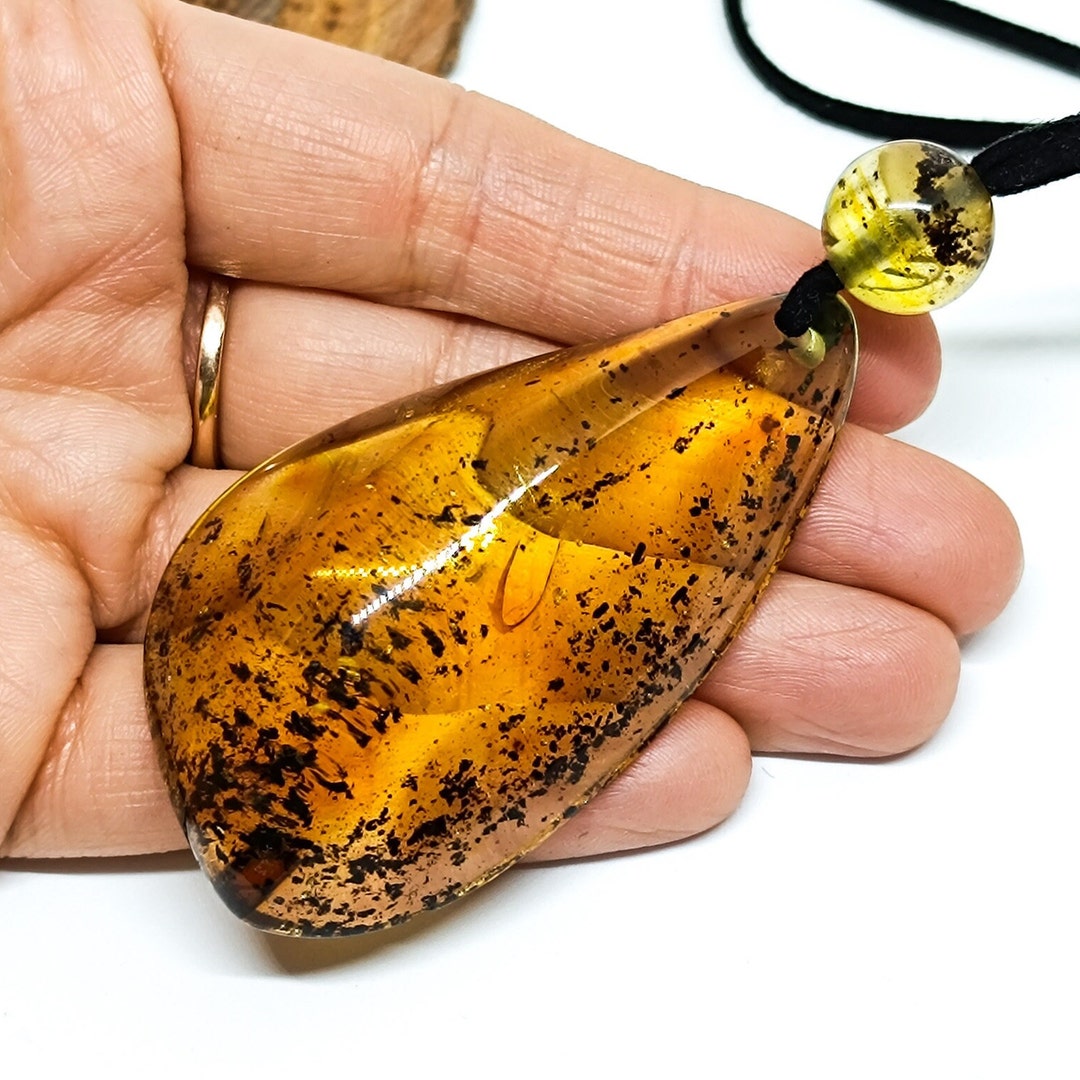 Massive Stunning Natural Amber Pendant, Baltic Amber With Adjustable ...