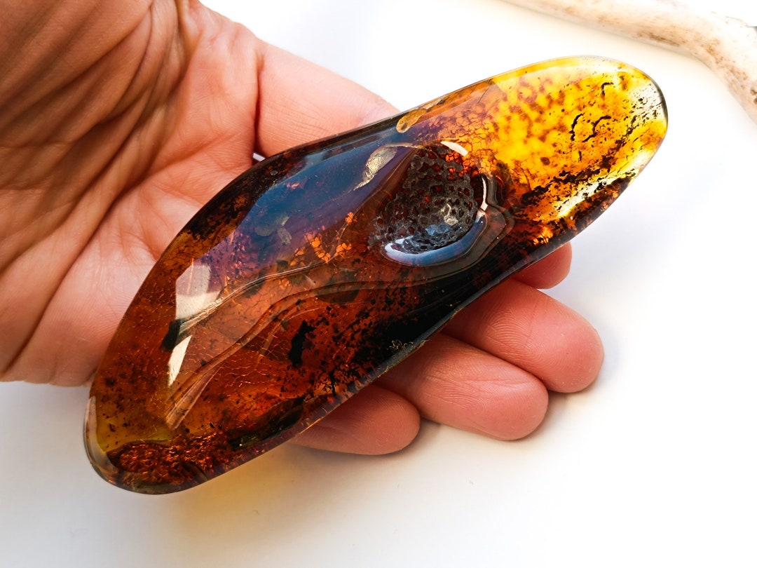 45gr Large Natural Amber Stone, Collectors Amber Specimen,amber for ...