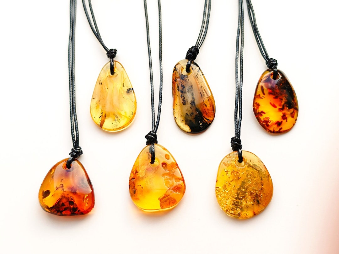 Genuine Baltic Amber Adjustable Pendant natural Baltic Amber - Etsy