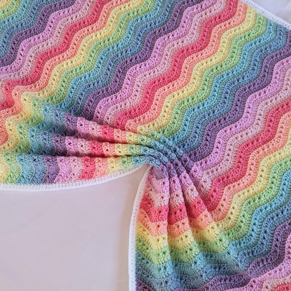 Pastel Baby Blanket - Etsy