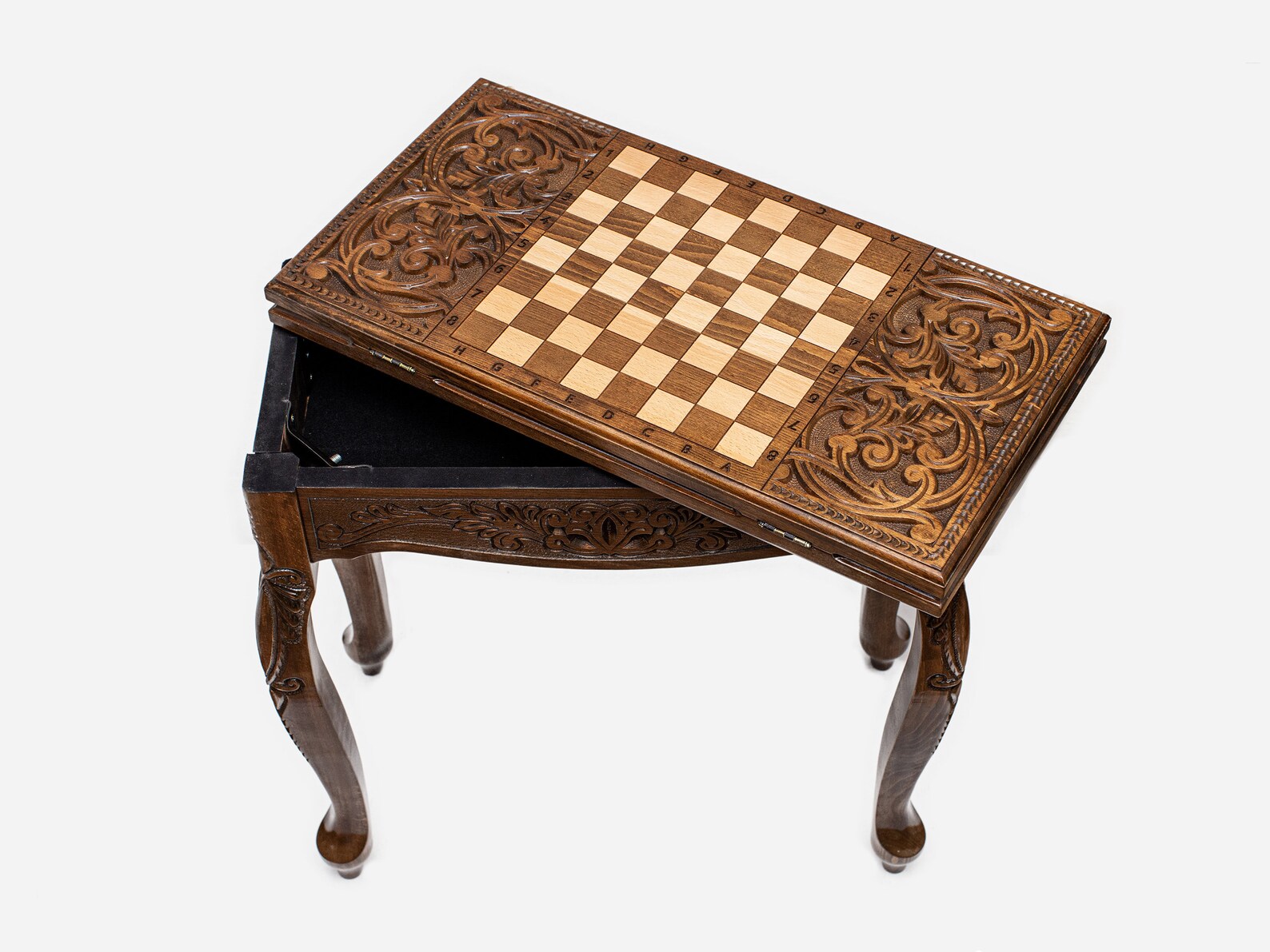 Backgammon Table Chess Table and Checkers Set / 3 in 1 Board | Etsy