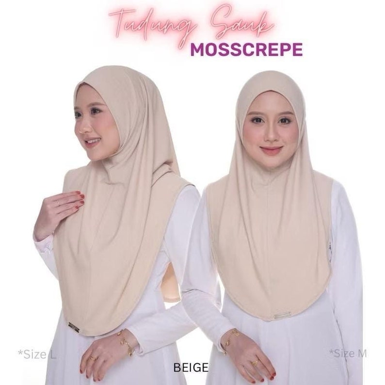 PLAIN INSTANT HIJAB - Etsy