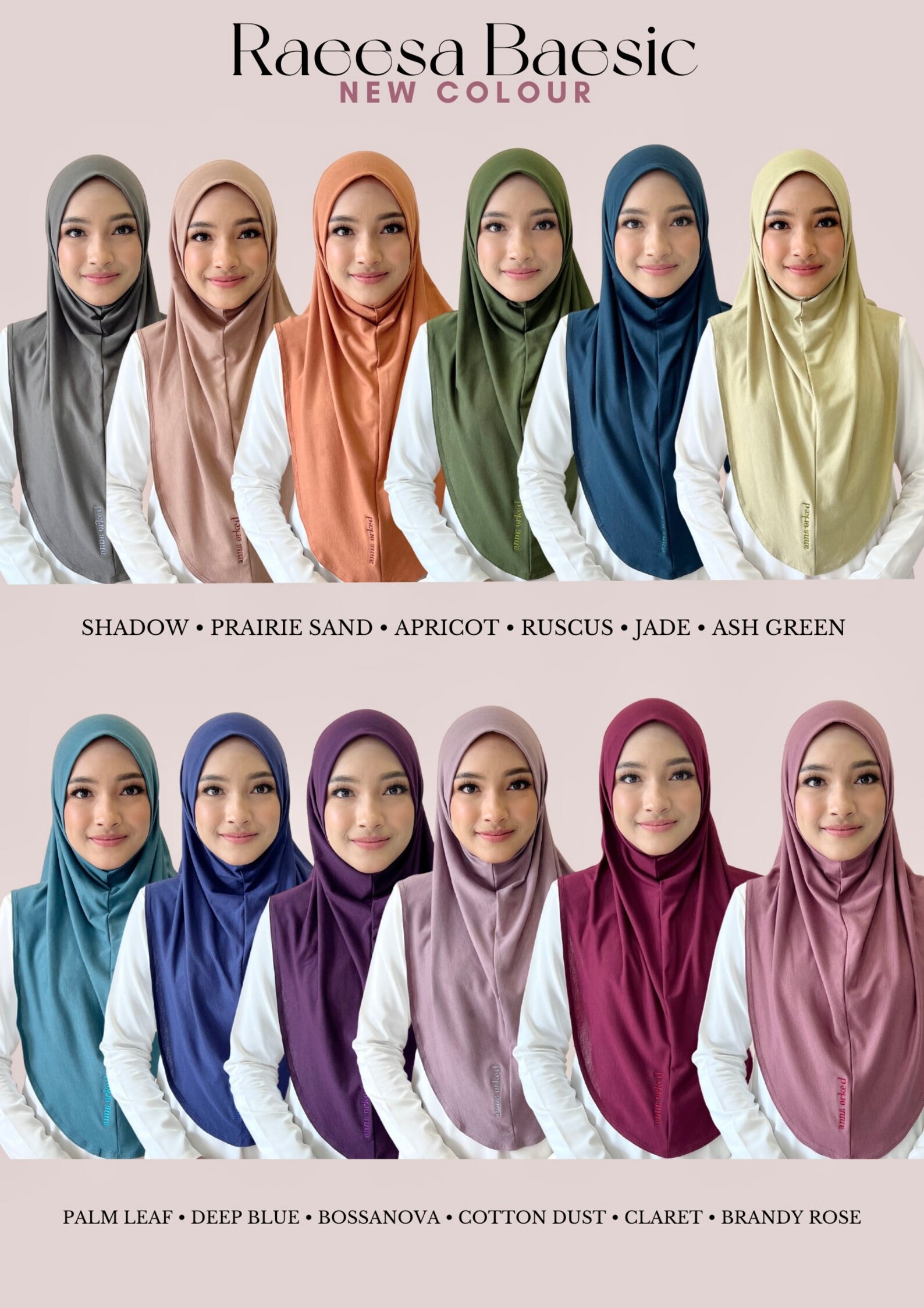 PLAIN INSTANT HIJAB - Etsy