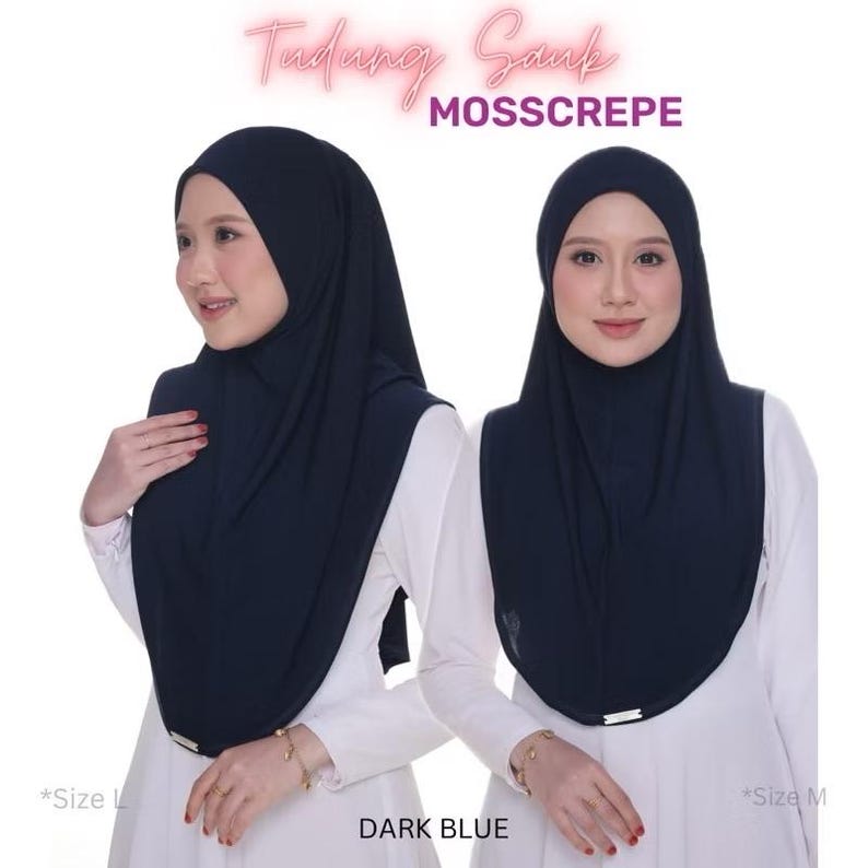 PLAIN INSTANT HIJAB - Etsy
