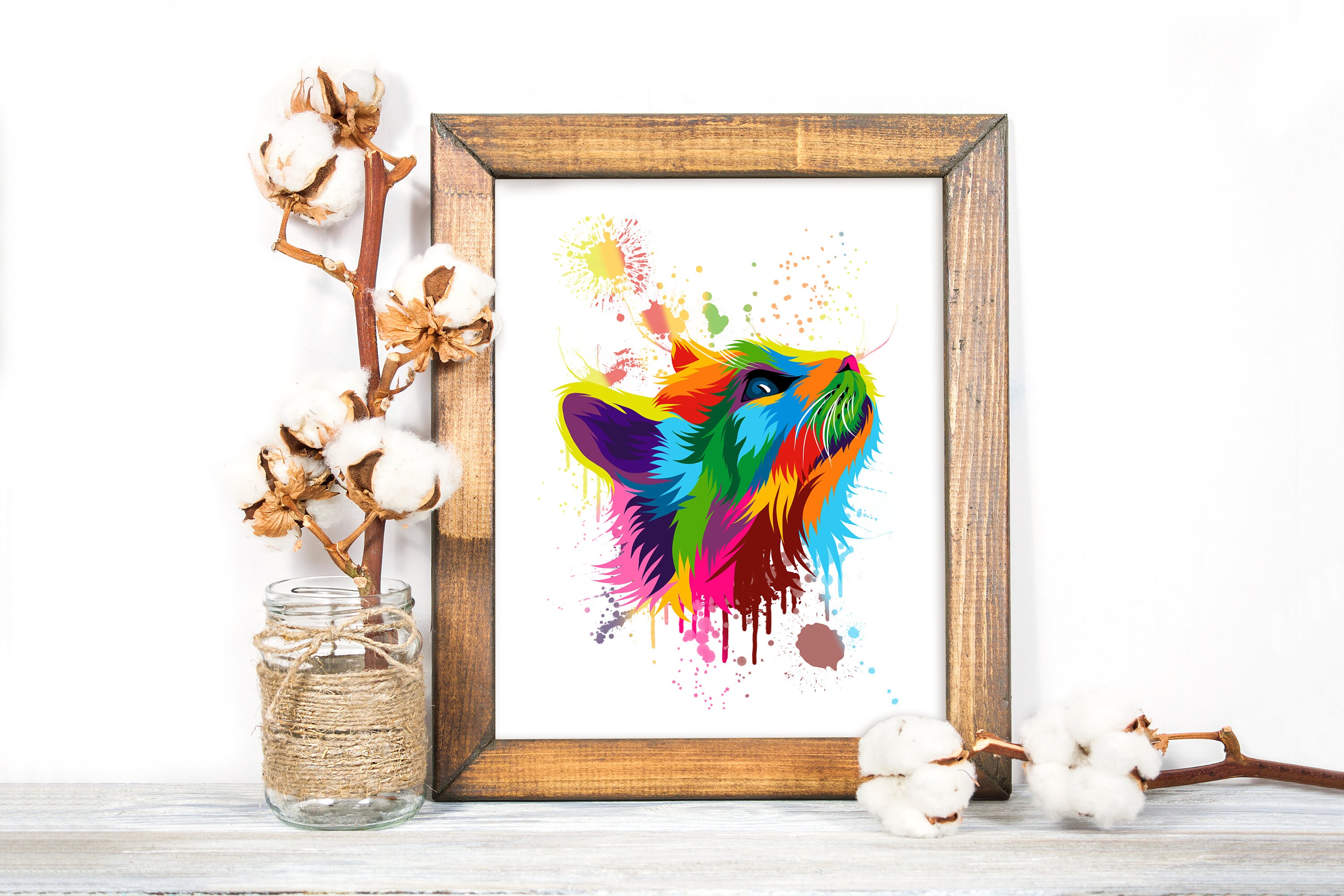 Colour Splash Animal Prints * A4 Print * Various Designs - Etsy