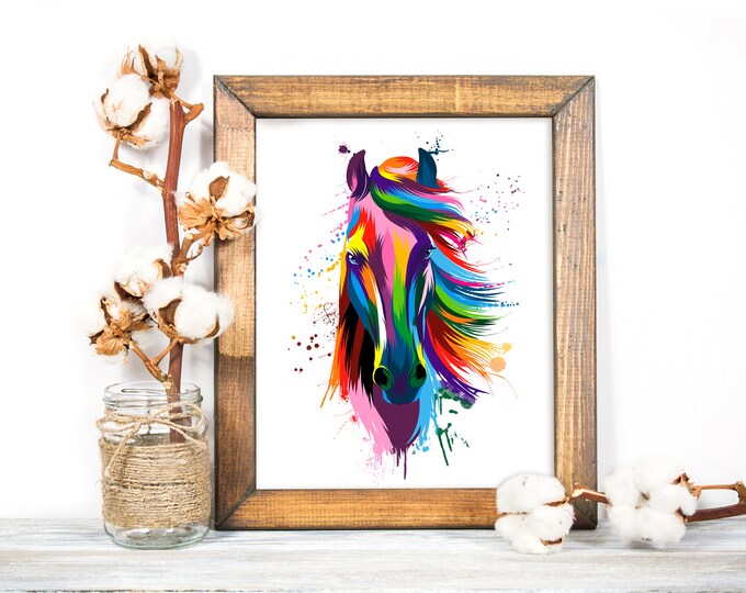 Colour Splash Animal Prints A4 Print Various Designs - Etsy