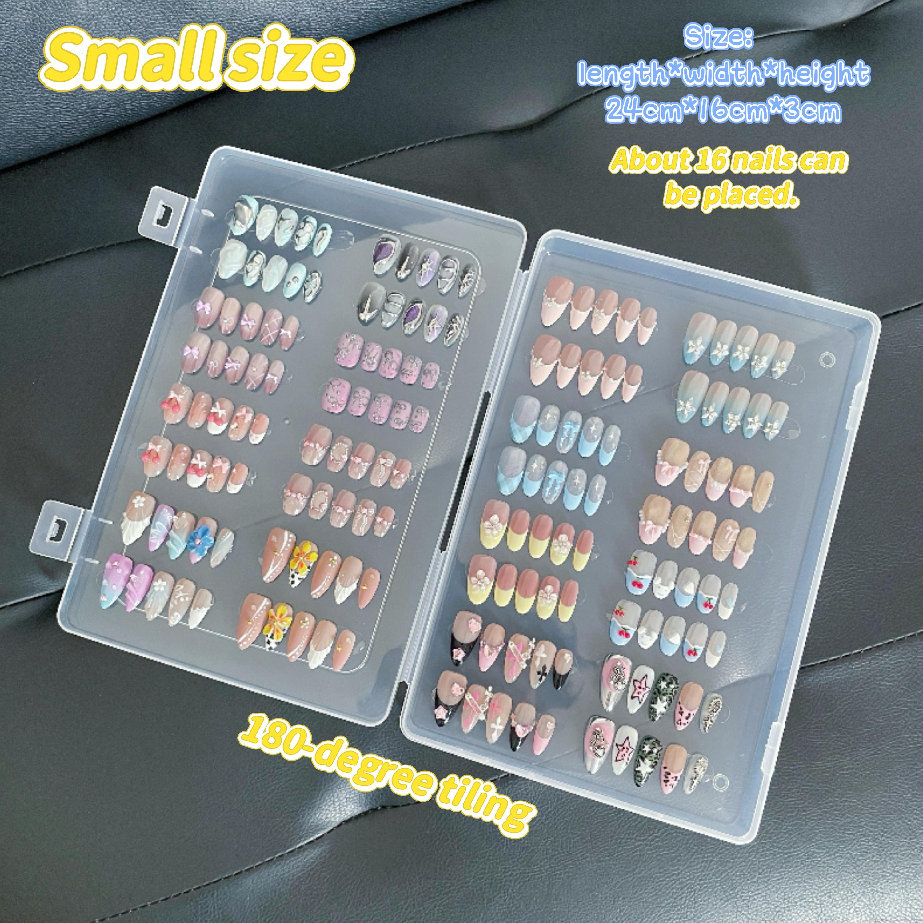 Push-type Nail Organizer, False Nail Storage Book, Dustproof and ...