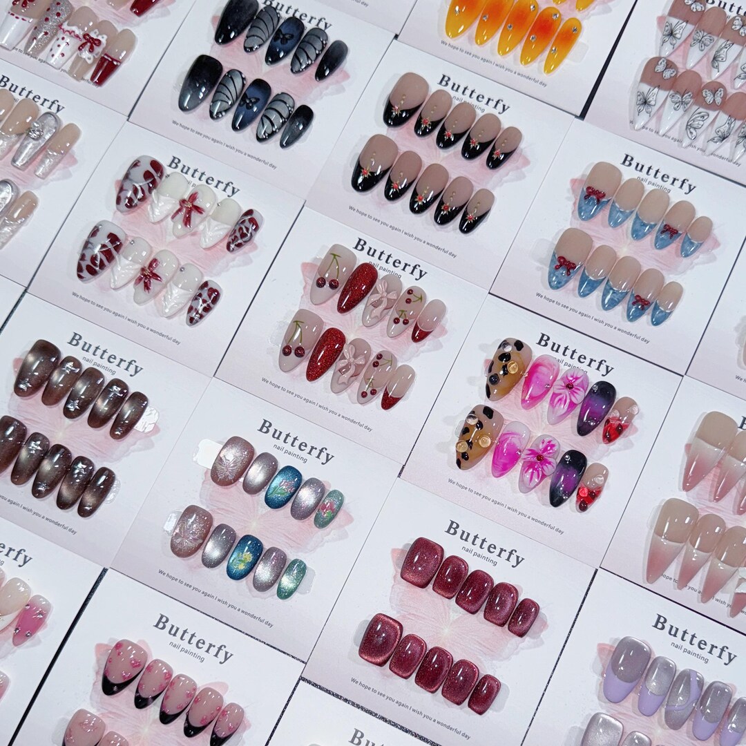Blind Nail Box, Two/three Sets of Press-on Nails, Mystery Box, 3d Gel ...