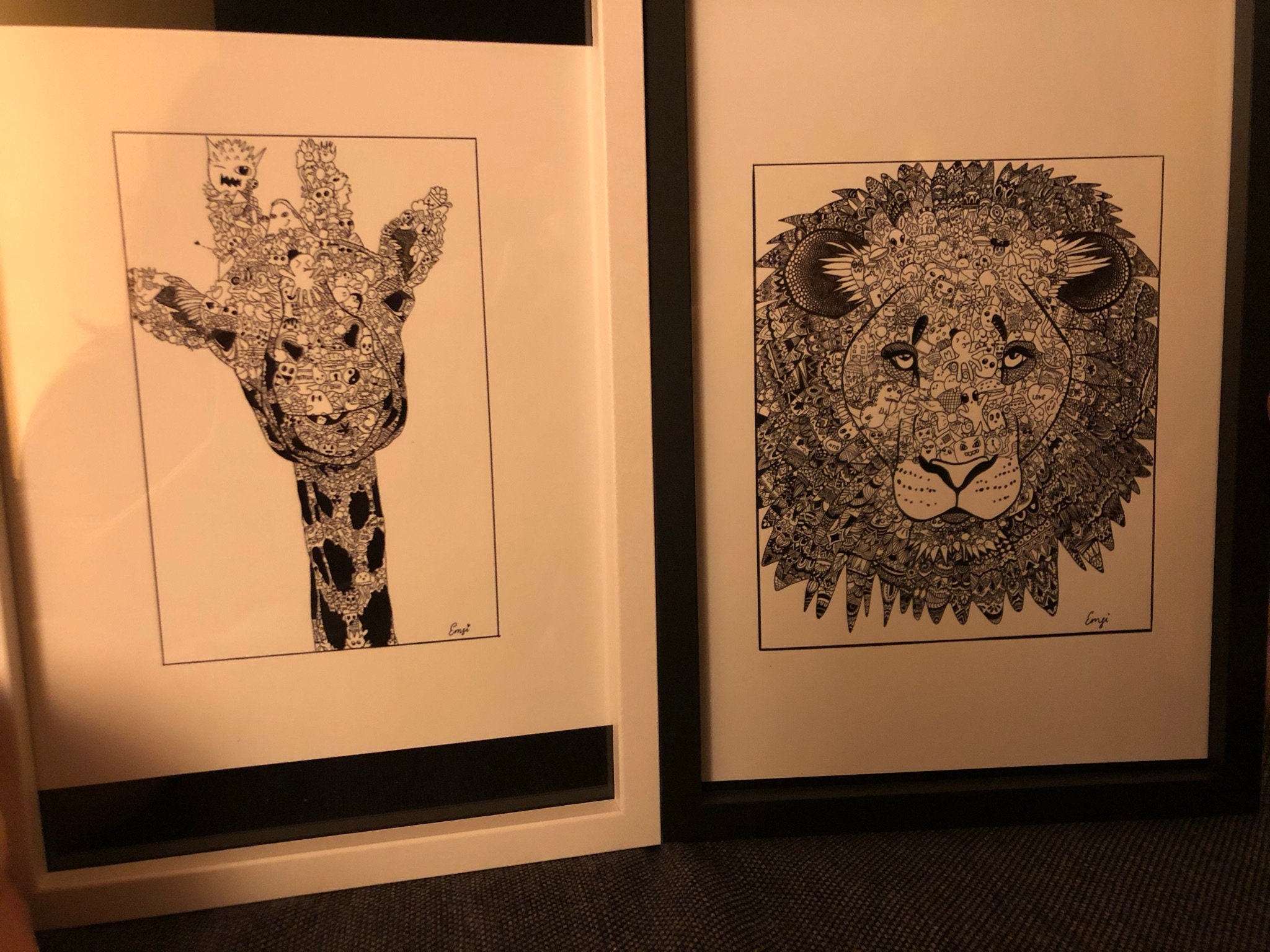 Doodle Wildlife - Etsy