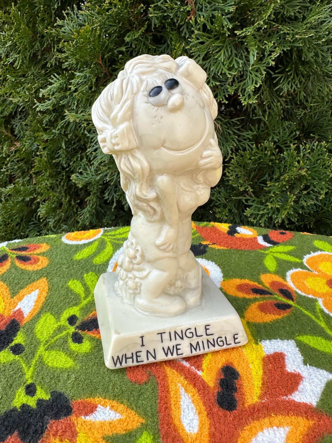 Vintage 1974 Russ Berries I Tingle When We Mingle Girl Figure 9117 - Etsy