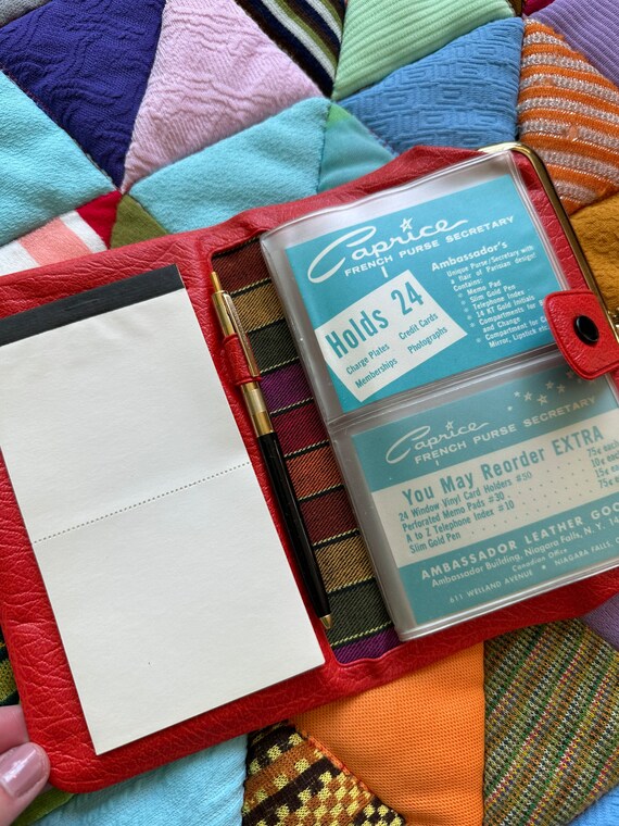 vintage 1970s red secretary - Gem