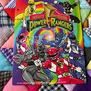 Lot/3 Vintage 90s Mighty Morphin Power Rangers 3 Hole Binder Folder - Etsy